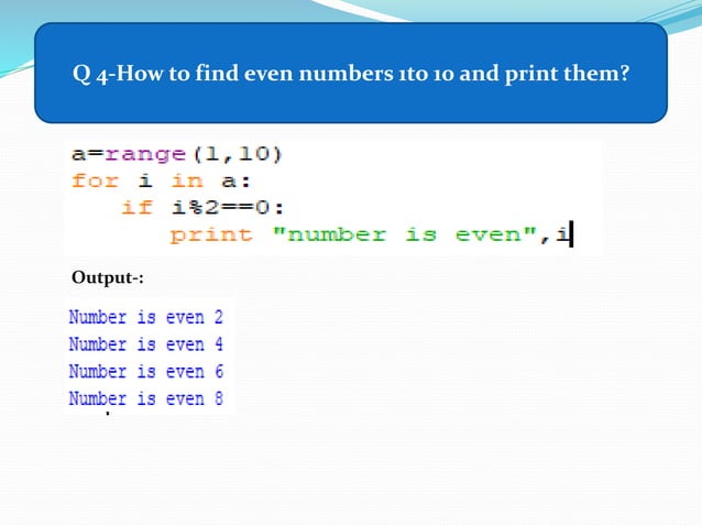 Basic programs in python | PPT