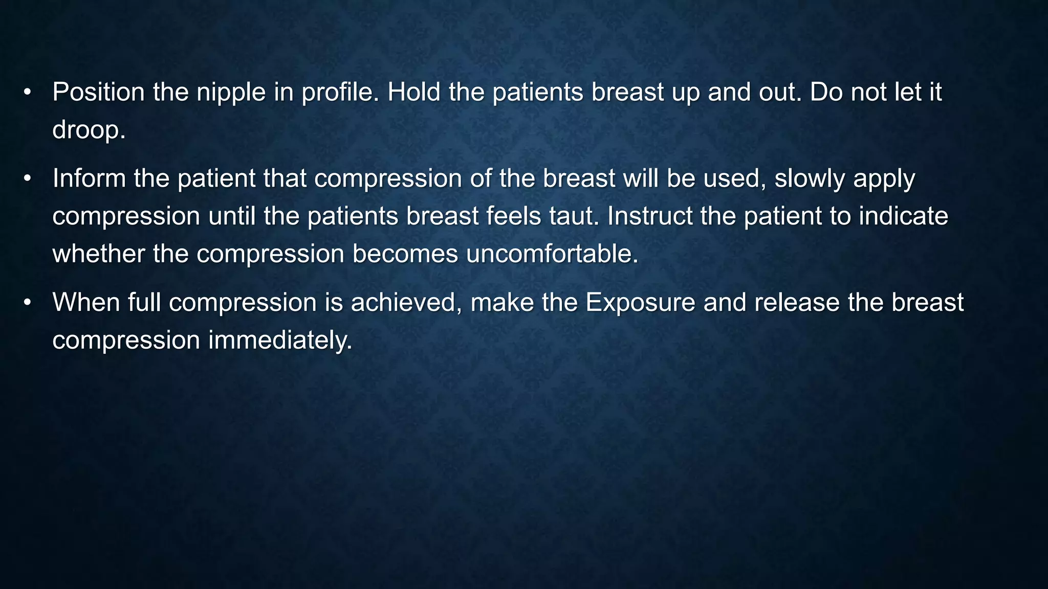 Basic projections of mammogram | PPTX