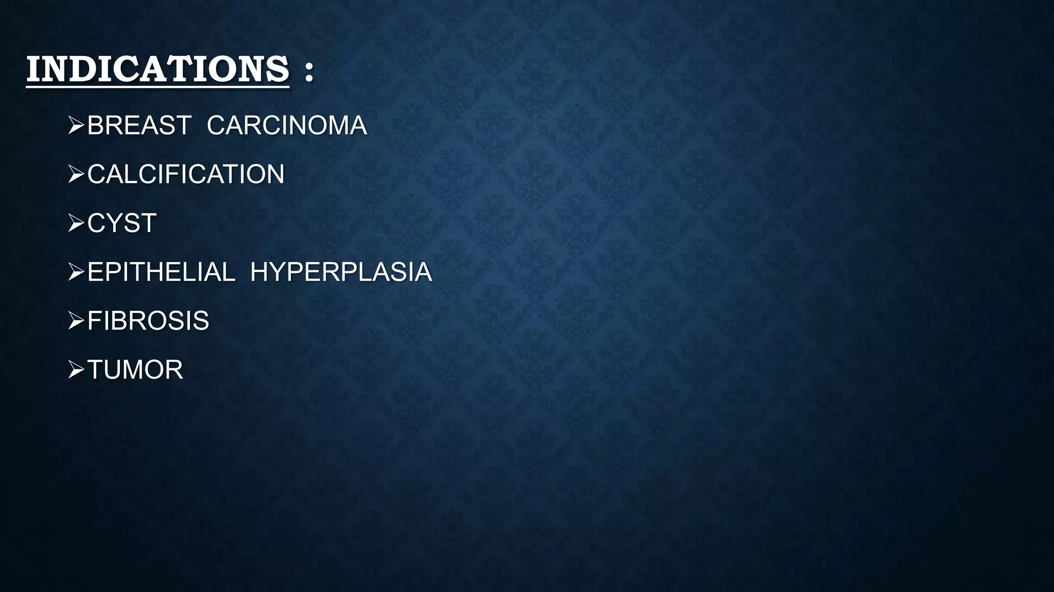 Basic projections of mammogram | PPTX