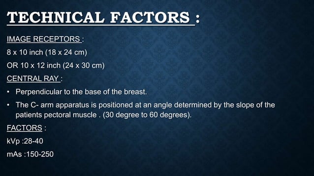 Basic projections of mammogram | PPTX | Medical Tests | Medical Health