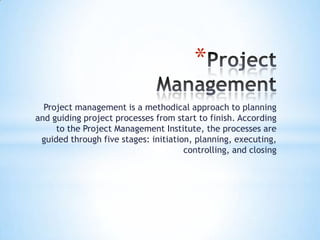 Basic project management | PPT