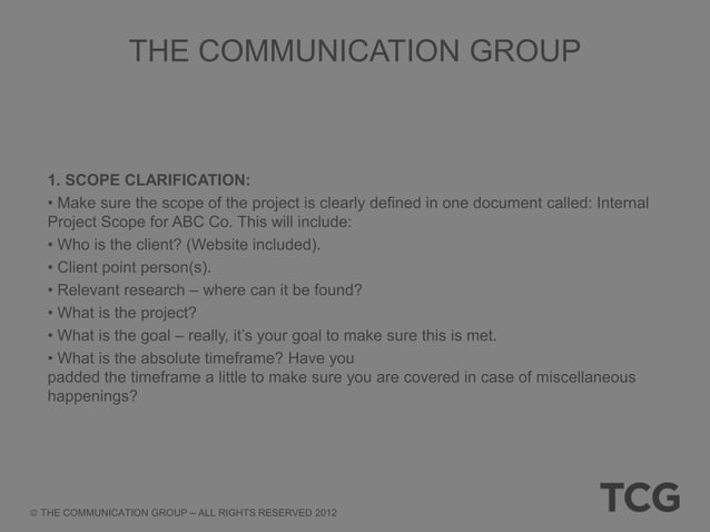 Basics of Project Management: Clarity, Collaboration, and Cognition | PPT
