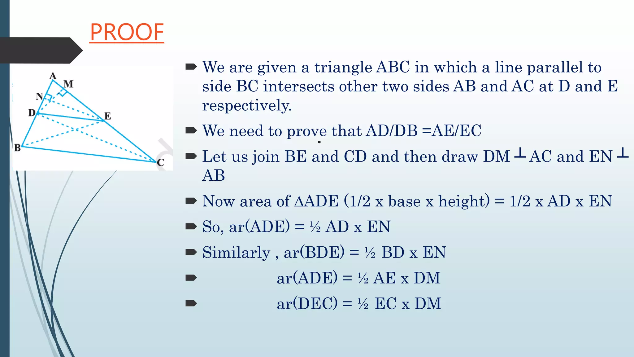 Basic Proportionality Theorem Pptx