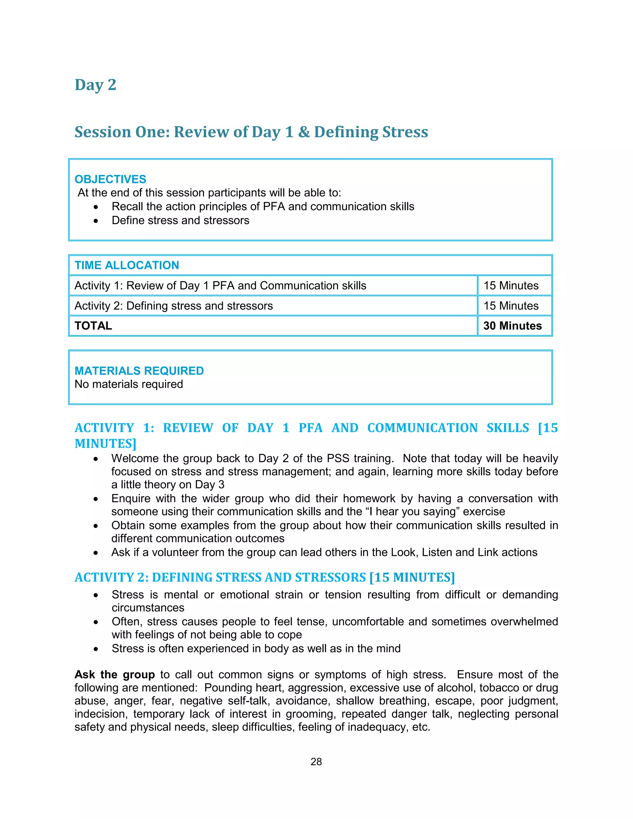 Basic PSS in education - A training manual for teachers and other ...