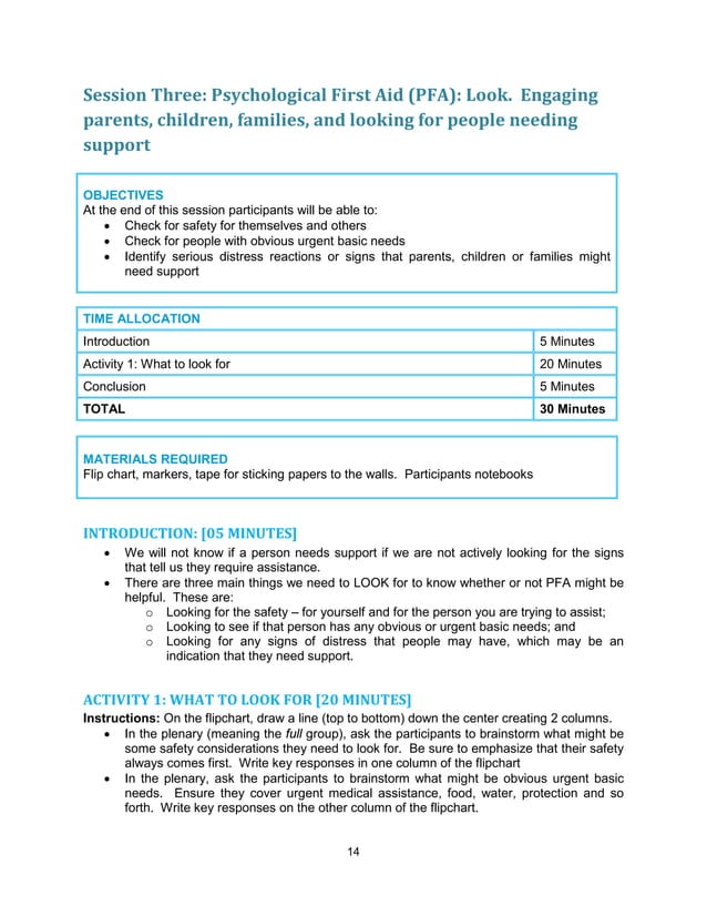 Basic PSS in education - A training manual for teachers and other ...