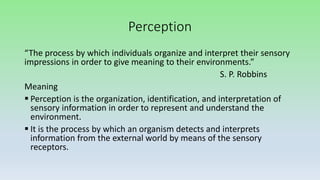 Basic psychological process | PPTX