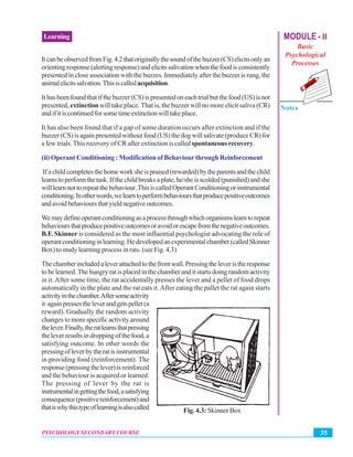Basic psychological processes learning | PDF