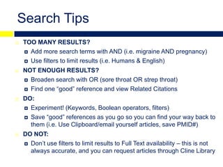 PubMed Basics | PPT