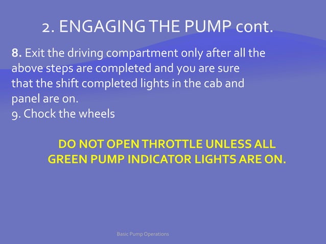 Basic_Pump_Operations_Class_BHFD.pptx | Fish and Aquariums | Pets