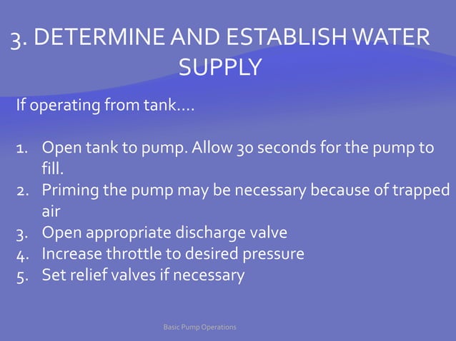 Basic_Pump_Operations_Class_BHFD.pptx | Fish and Aquariums | Pets
