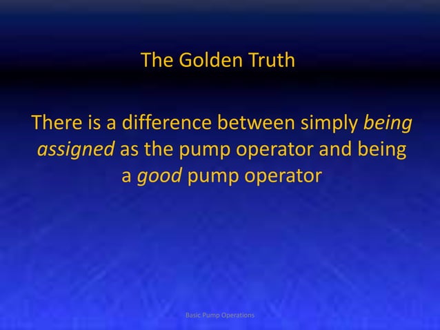 Basic_Pump_Operations_Class_BHFD.pptx | Fish and Aquariums | Pets