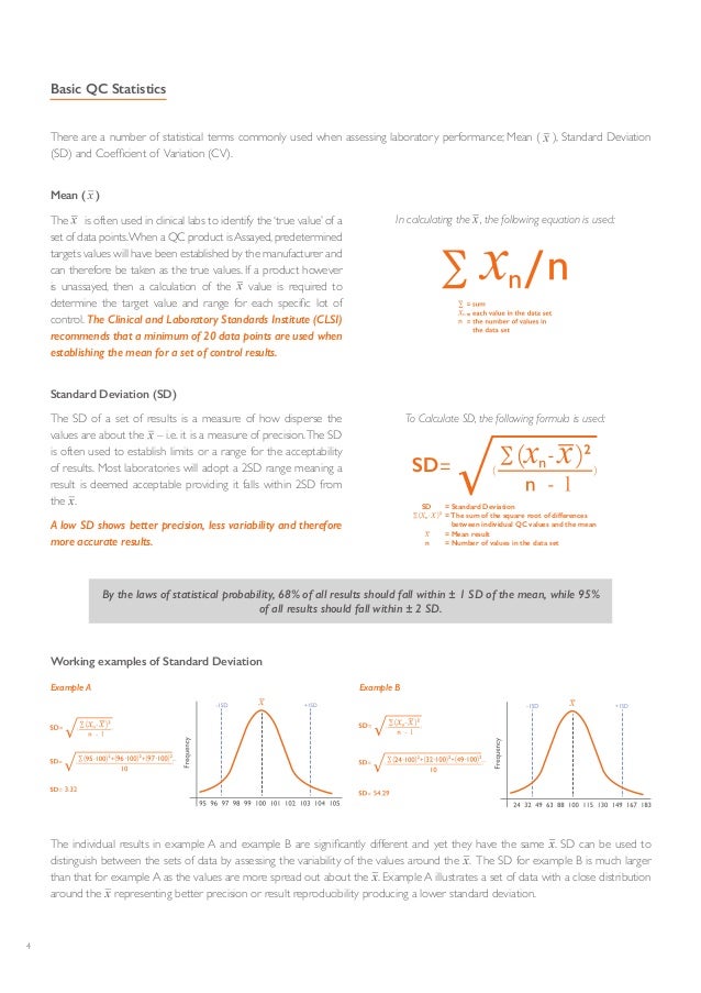Basic QC Statistics - Improving Laboratory Performance Through Qualit… Basic QC Statistics - Improving Laboratory Performance Through Qualit…