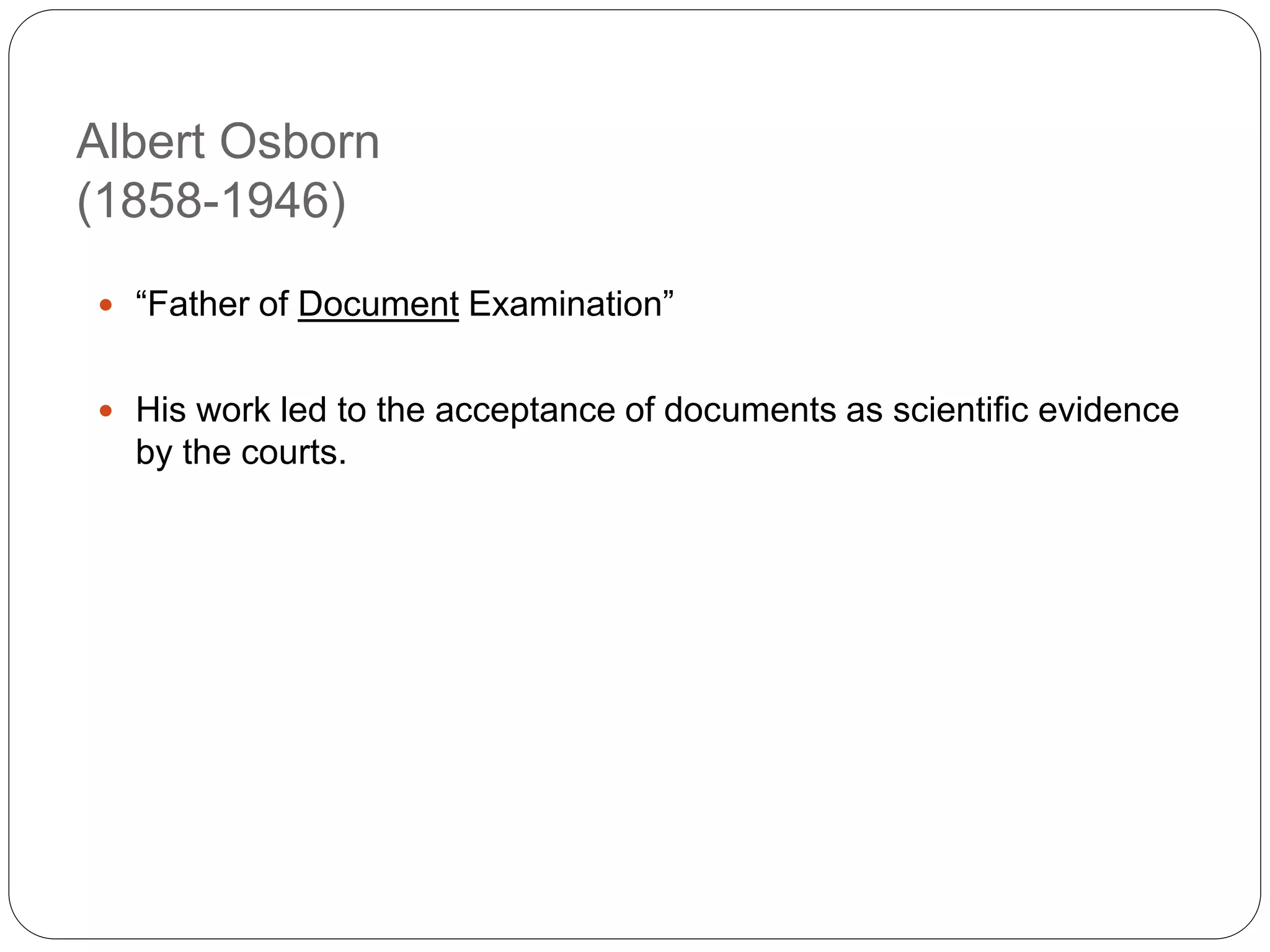 forensic questioned document examination | PPTX