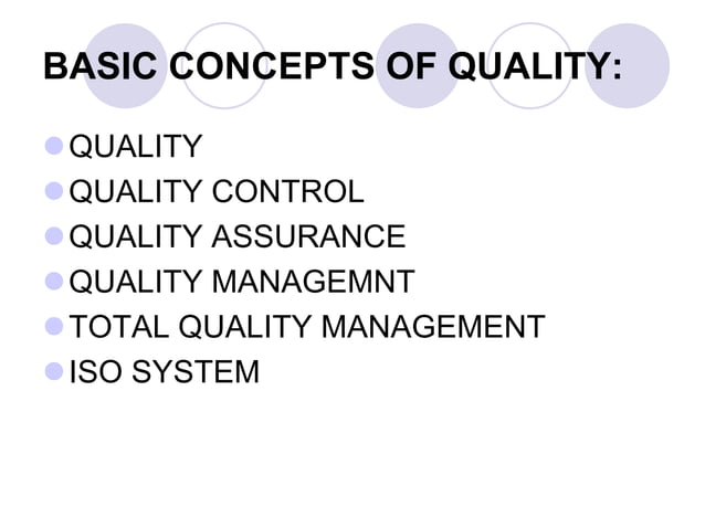 Basic quality concept | PDF | Business | Business and Finance