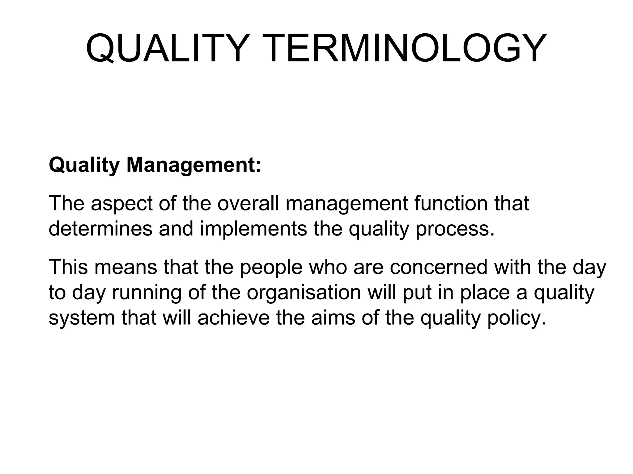 Basic quality concepts(3) | PPT