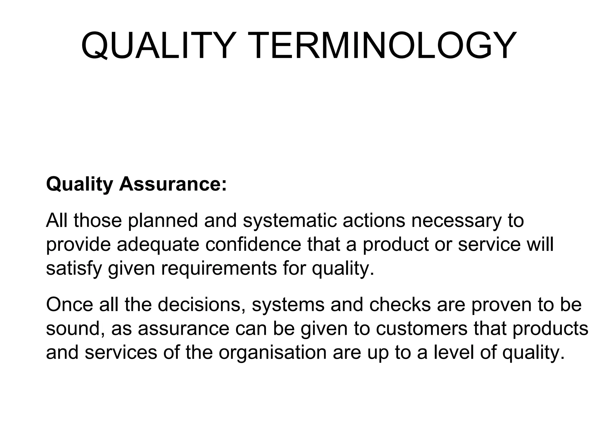 Basic quality concepts(3) | PPT