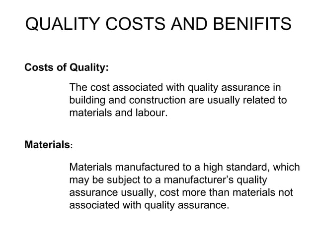 Basic quality concepts(3) | PPT | Business | Business and Finance
