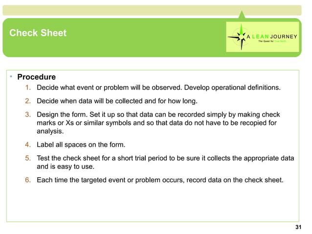 Basicqualitytoolspresentationleanjourneyvjen 110917194351-phpapp01 | PPT