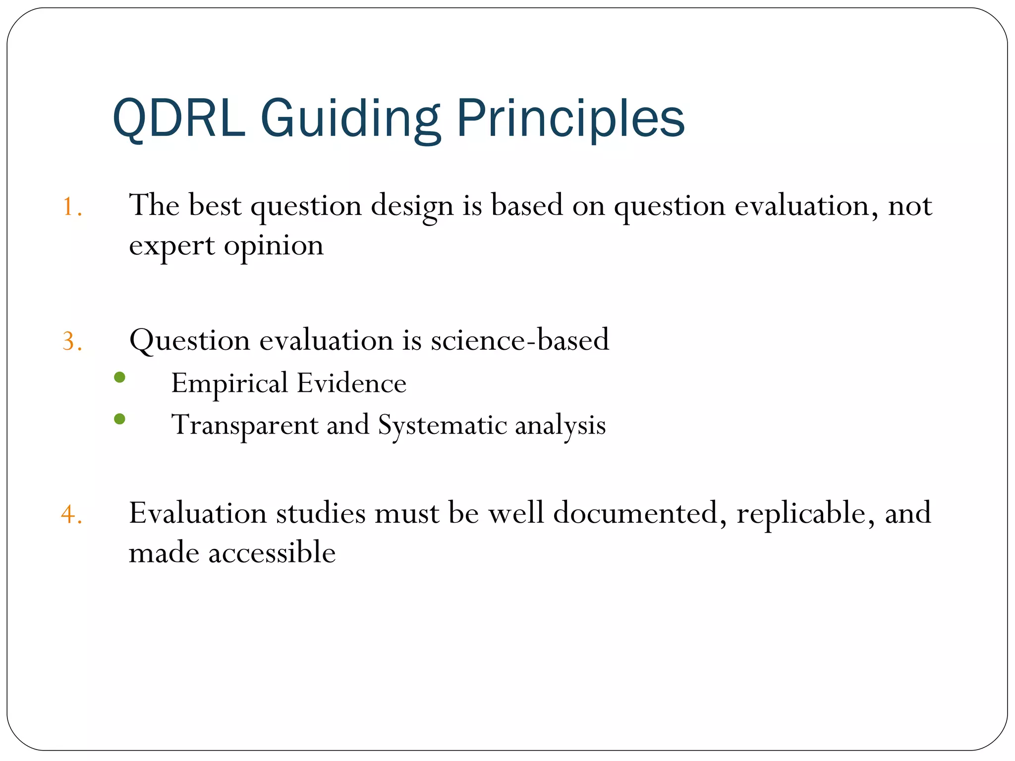 Basic Question Evaluation | PPT