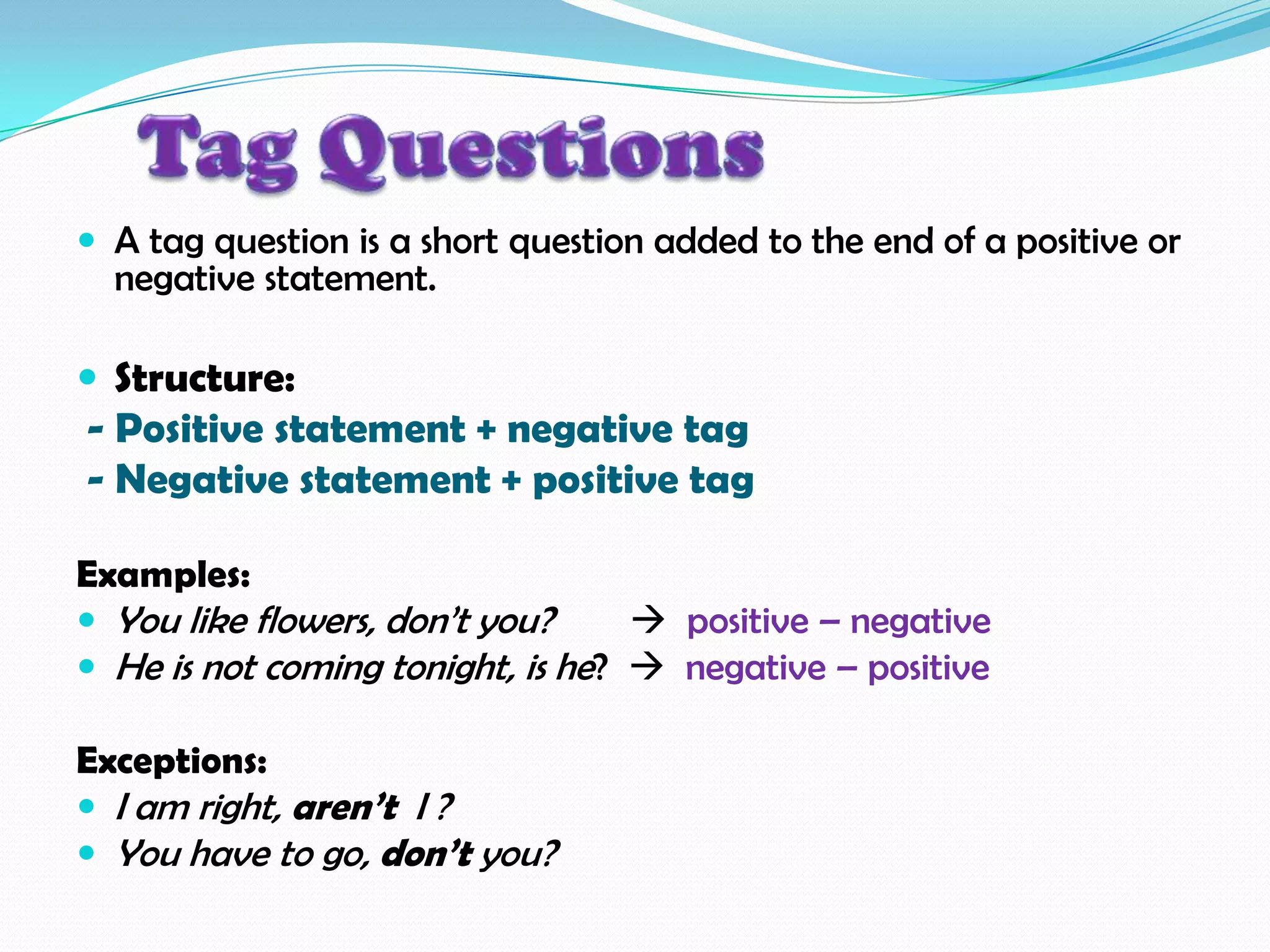 Basic Question Types | PPTX