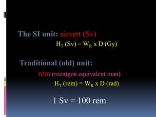Basic radiation physics - protection quantities | PPTX