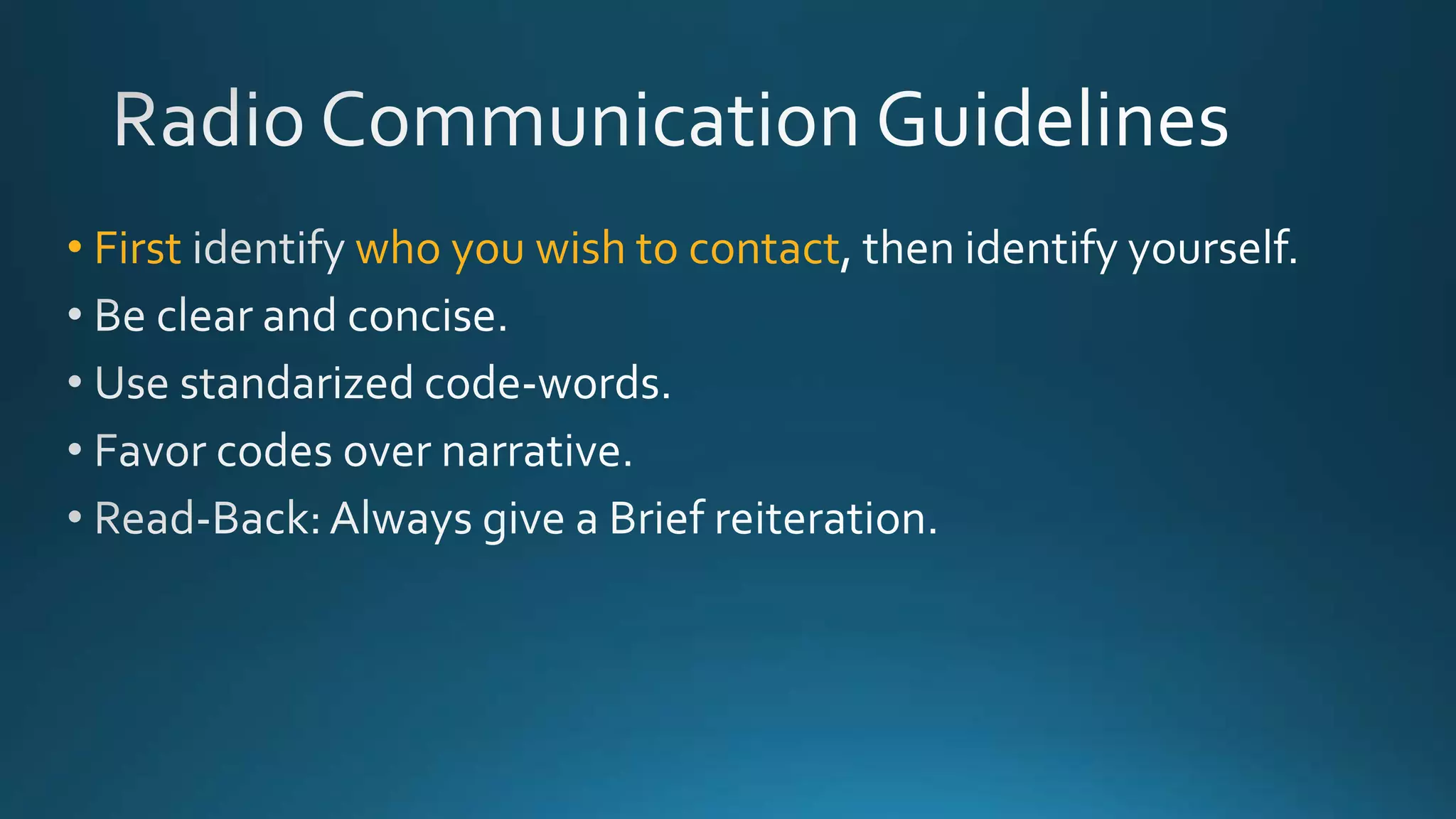 Basic radio communication_guidelines_slideshare_henry | PPT