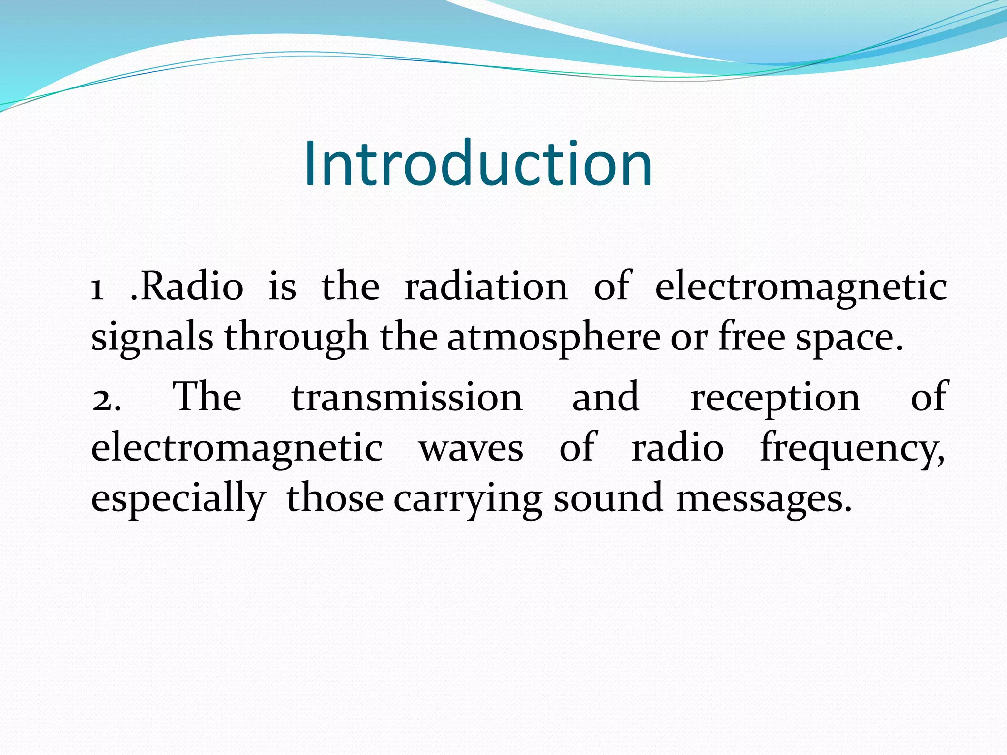 Basic radio communication | PPTX