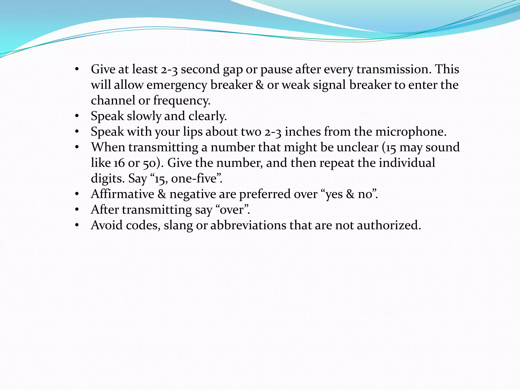 Basic radio communication & operation | PPTX