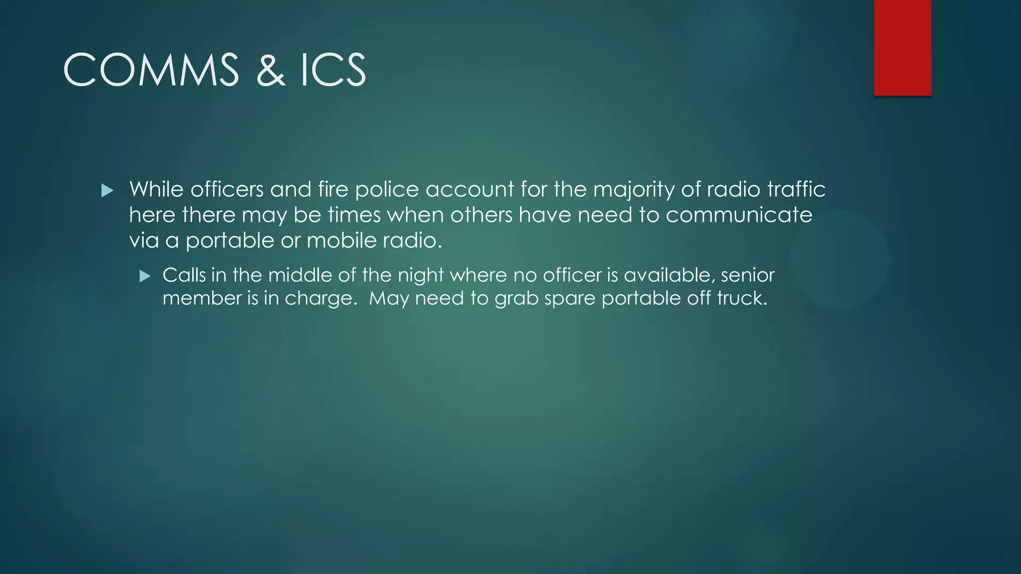 Basic Radio Communications & Incident Command | PPTX