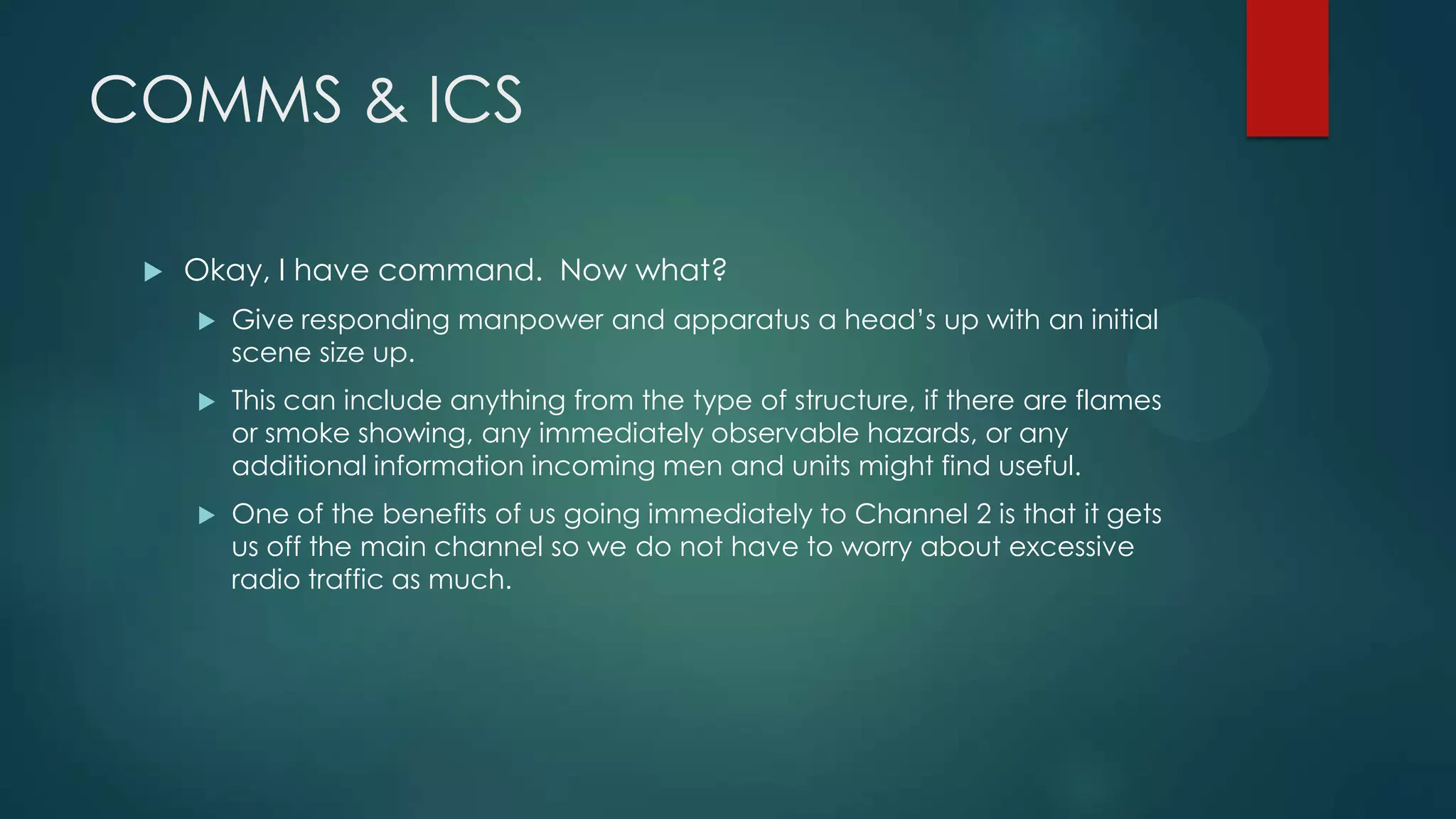 Basic Radio Communications & Incident Command | PPTX