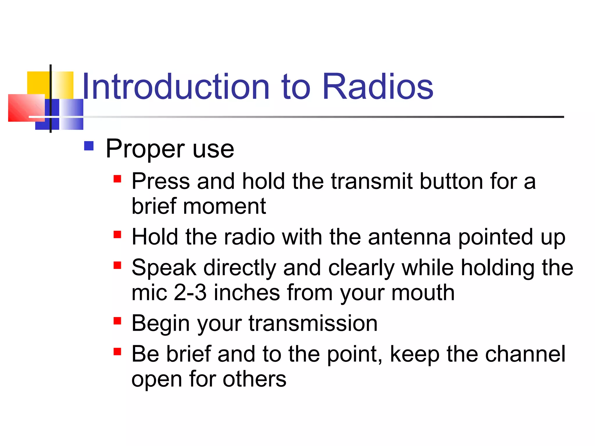 Basic radio training v2 | PPT