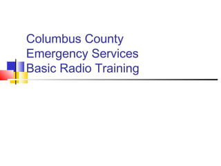 Basic radio training v2 | PPT
