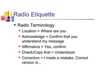 Basic radio training v2 | PPT