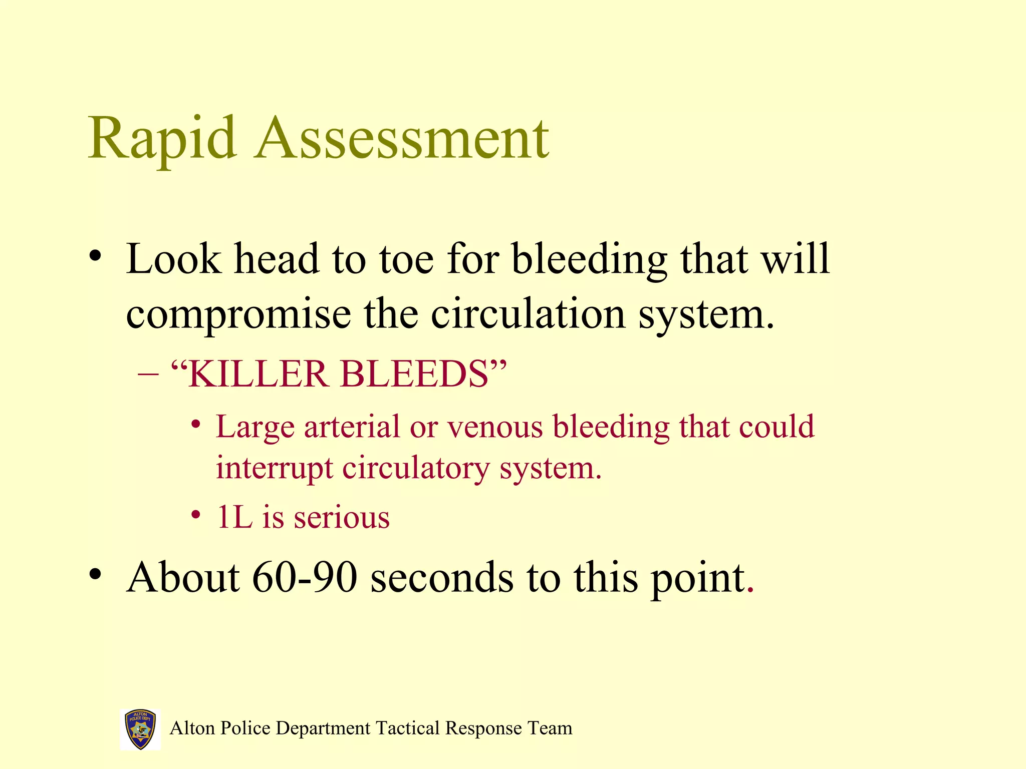 Basic Rapid Trauma Assessment | PPT