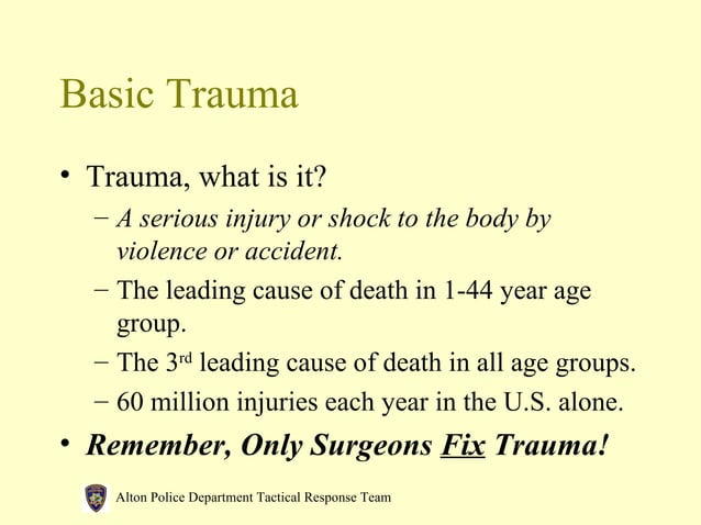 Basic Rapid Trauma Assessment | PPT
