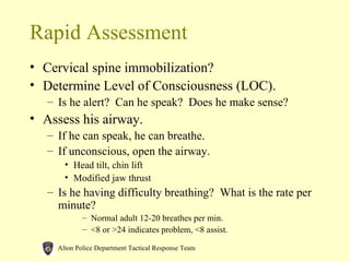 Basic Rapid Trauma Assessment | PPT