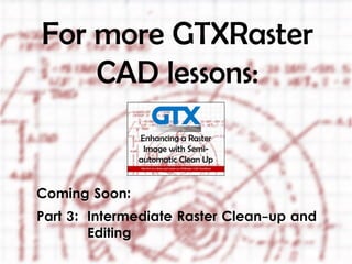 Raster to Vector Conversion: Basic Commands Overview, A Lesson from GTX (Part 2) | PDF ...