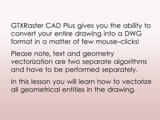 Raster to Vector Conversion: Basic Commands Overview, A Lesson from GTX (Part 2) | PDF ...