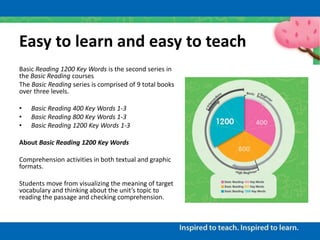 Basic Reading 1200 Key Words - Walktrhough | PPTX