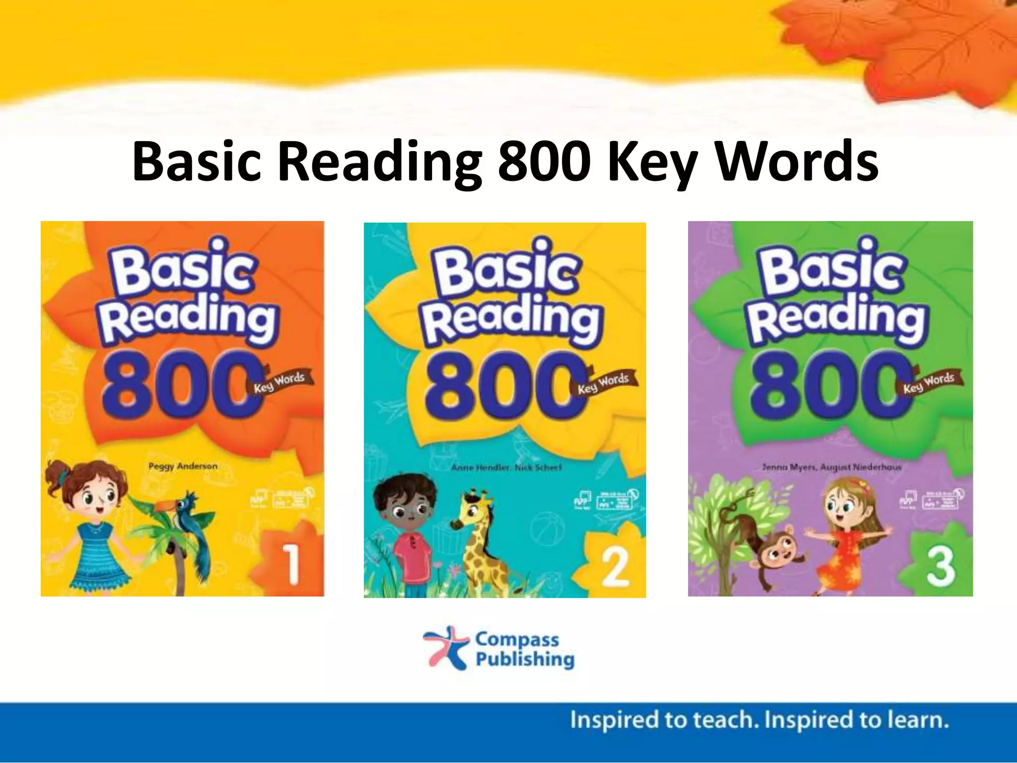 Basic Reading 800 Key Words - Walkthrough | PPTX