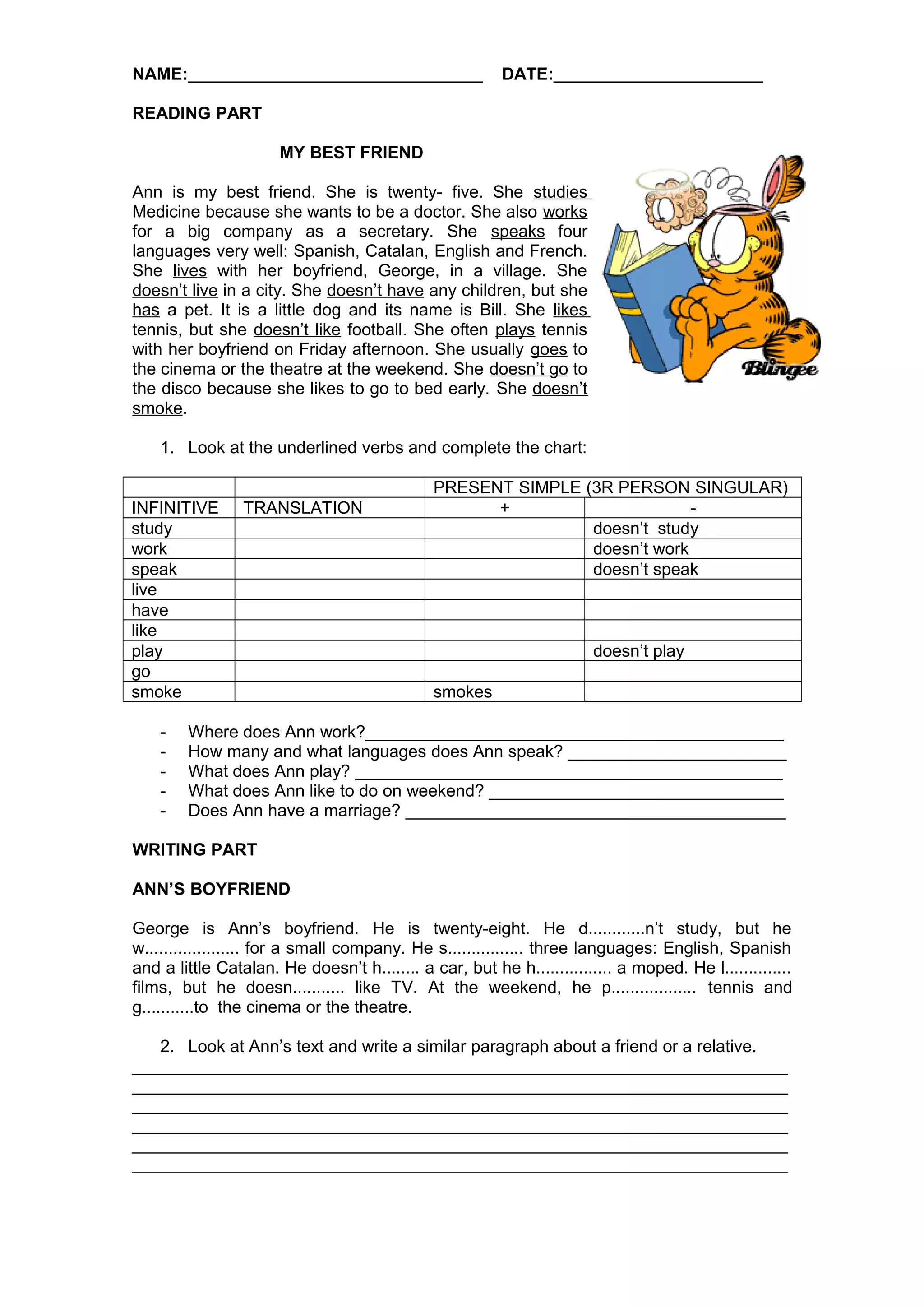 Basic reading comprehension | DOC