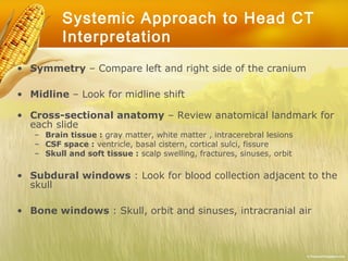 Basic Reading CT Brain.. | PPT