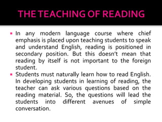 Basic Reading : Practical Guide to teaching of English as a Foreign ...