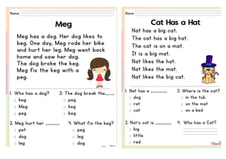 basic reading for primary and Grade one learners | DOCX