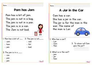 basic reading for primary and Grade one learners | DOCX