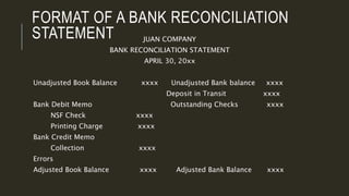 Basic Reconciliation Statements.pptx | Credit Cards | Personal Debt