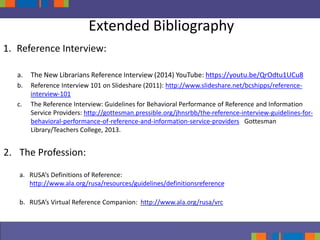 Unleashing your Power: Basic Training in Library Reference Services | PPTX