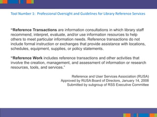 Unleashing your Power: Basic Training in Library Reference Services | PPTX