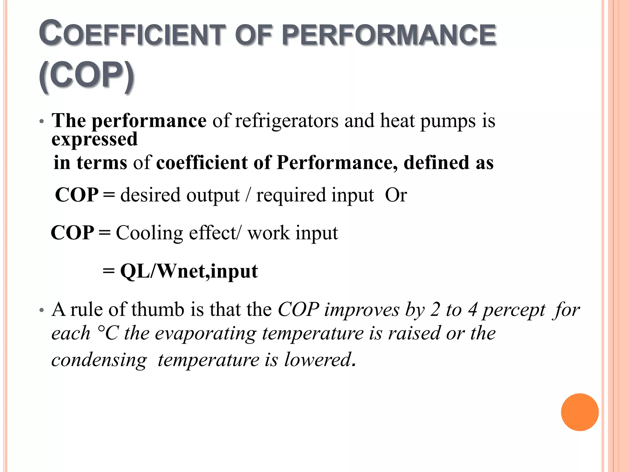 Basic refrigeration cycle . | PPTX