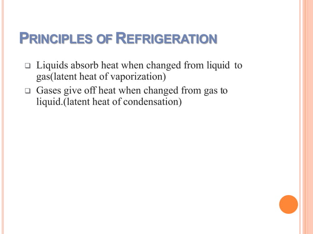Basic refrigeration cycle . | PPTX | Physics | Science